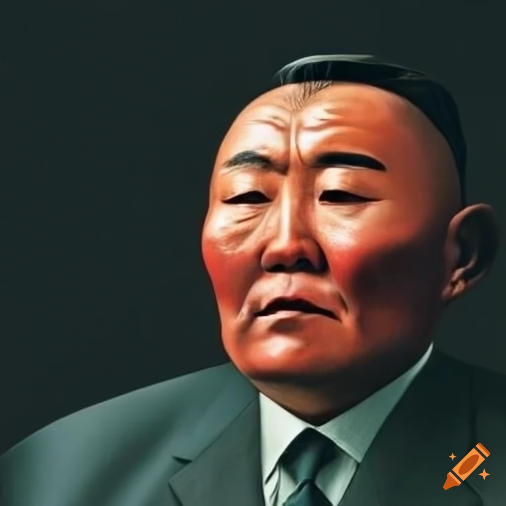 Portrait of a wealthy mongolian man