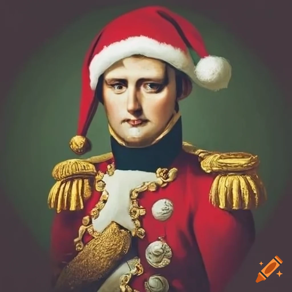 Napoleon bonaparte as santa claus on Craiyon