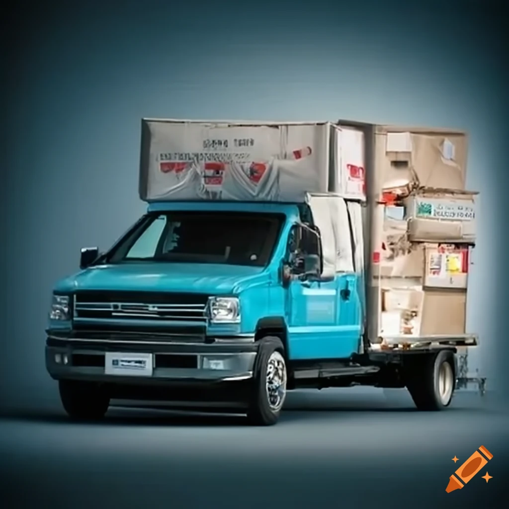 Delivery truck with medical supplies on Craiyon