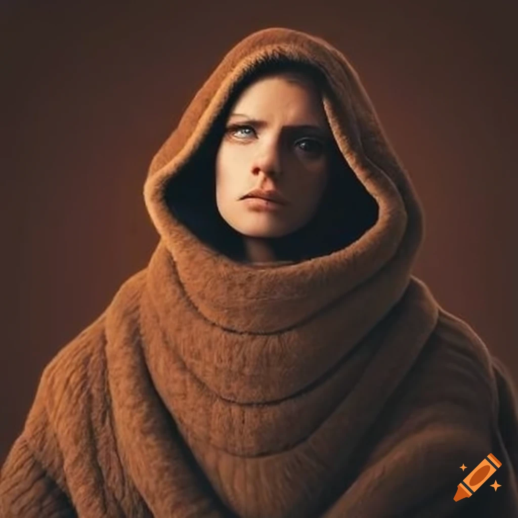 Brown blanket jacket without a person