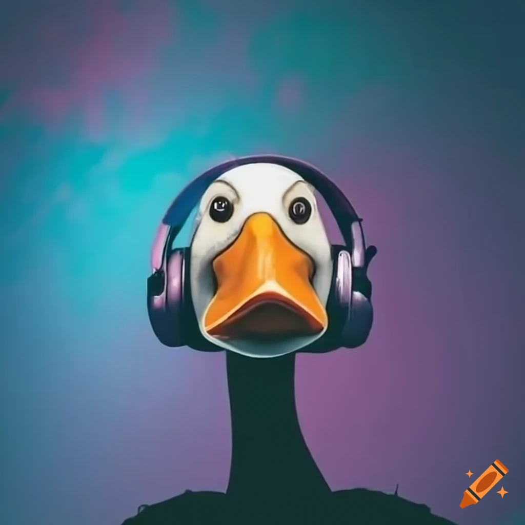 Goose dj mixing music at a party on Craiyon