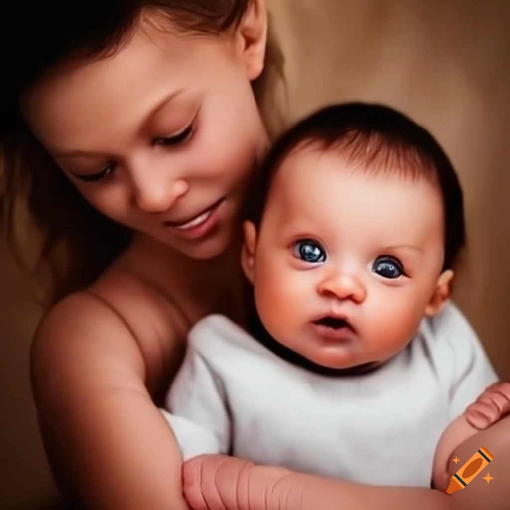 Cute baby photo on Craiyon