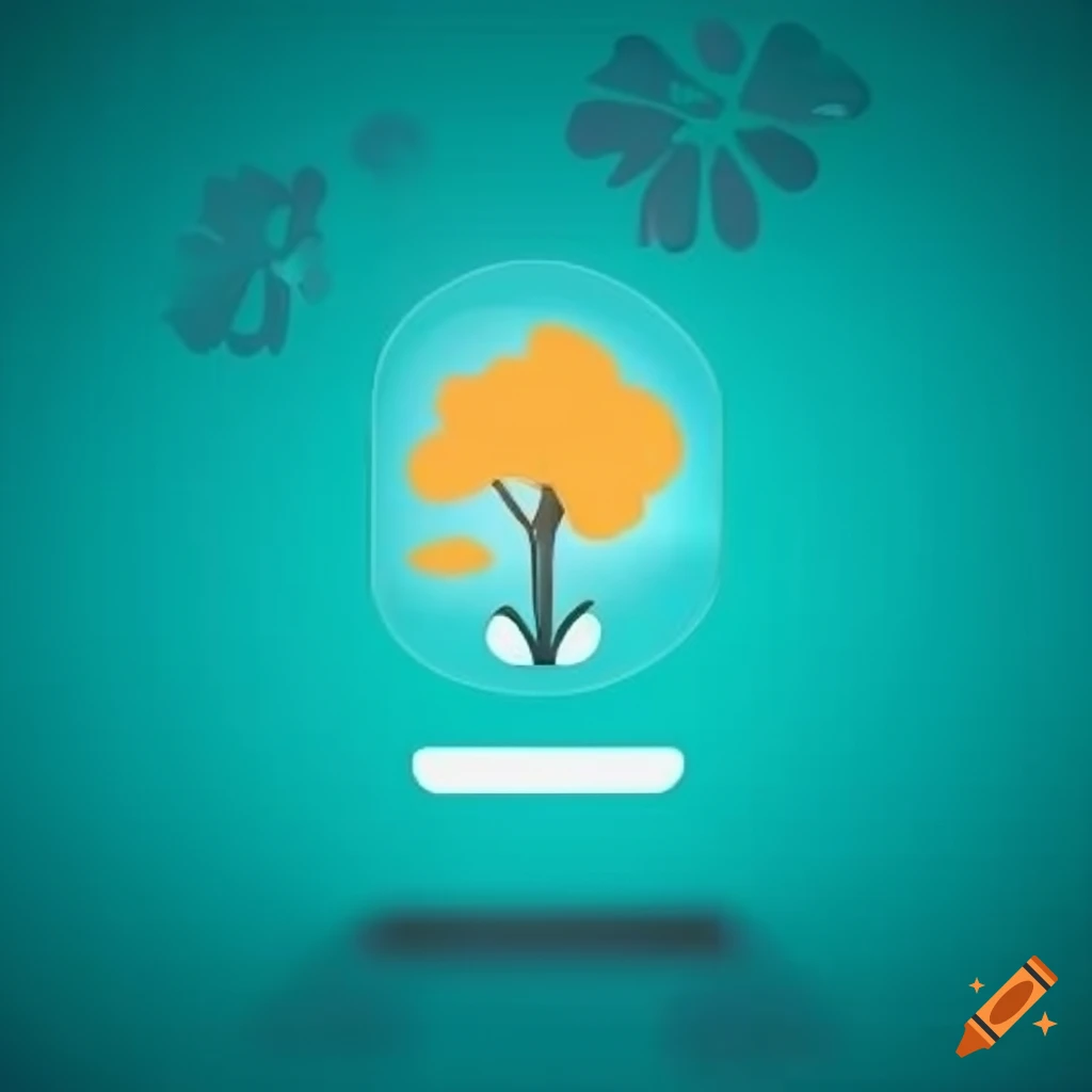 Icon for a garden mapping app on Craiyon