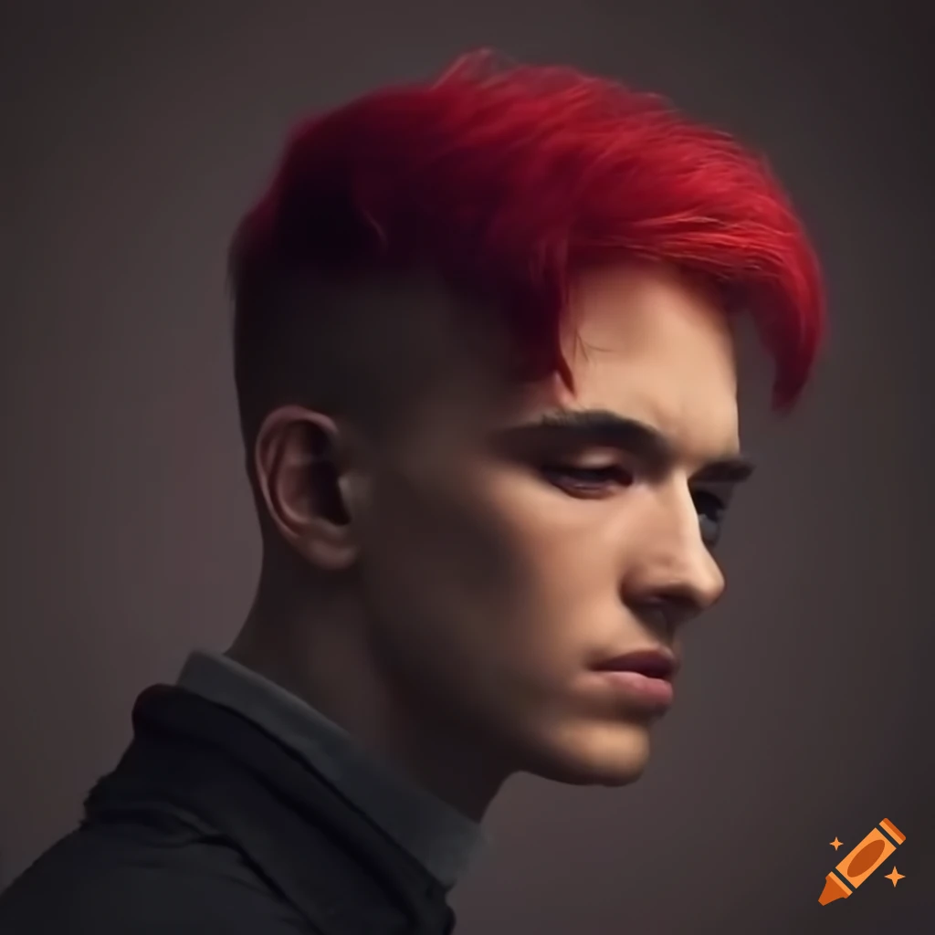 Portrait of a gruff and handsome man with striking features on Craiyon