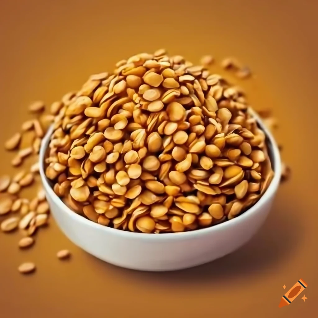 Toor dal grain in a bowl on Craiyon