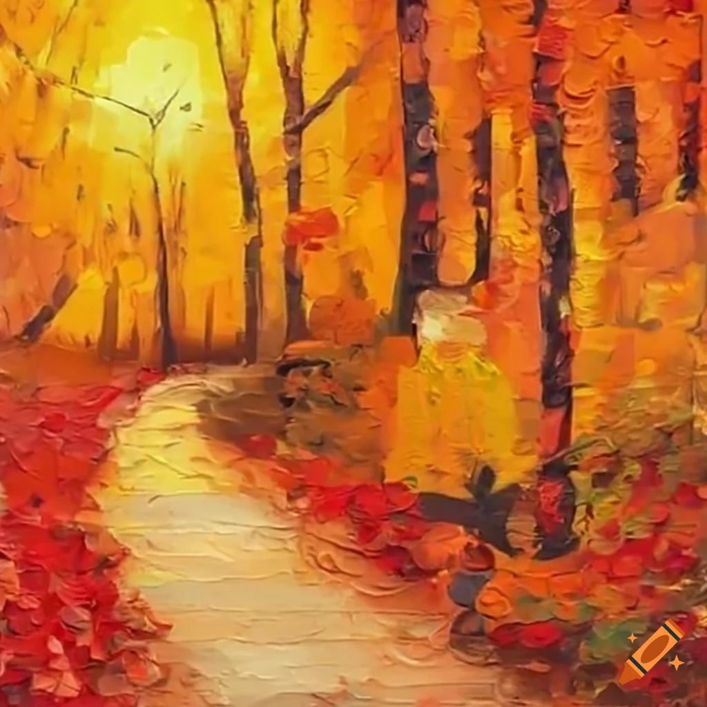 Autumn emotions in a poetic scene