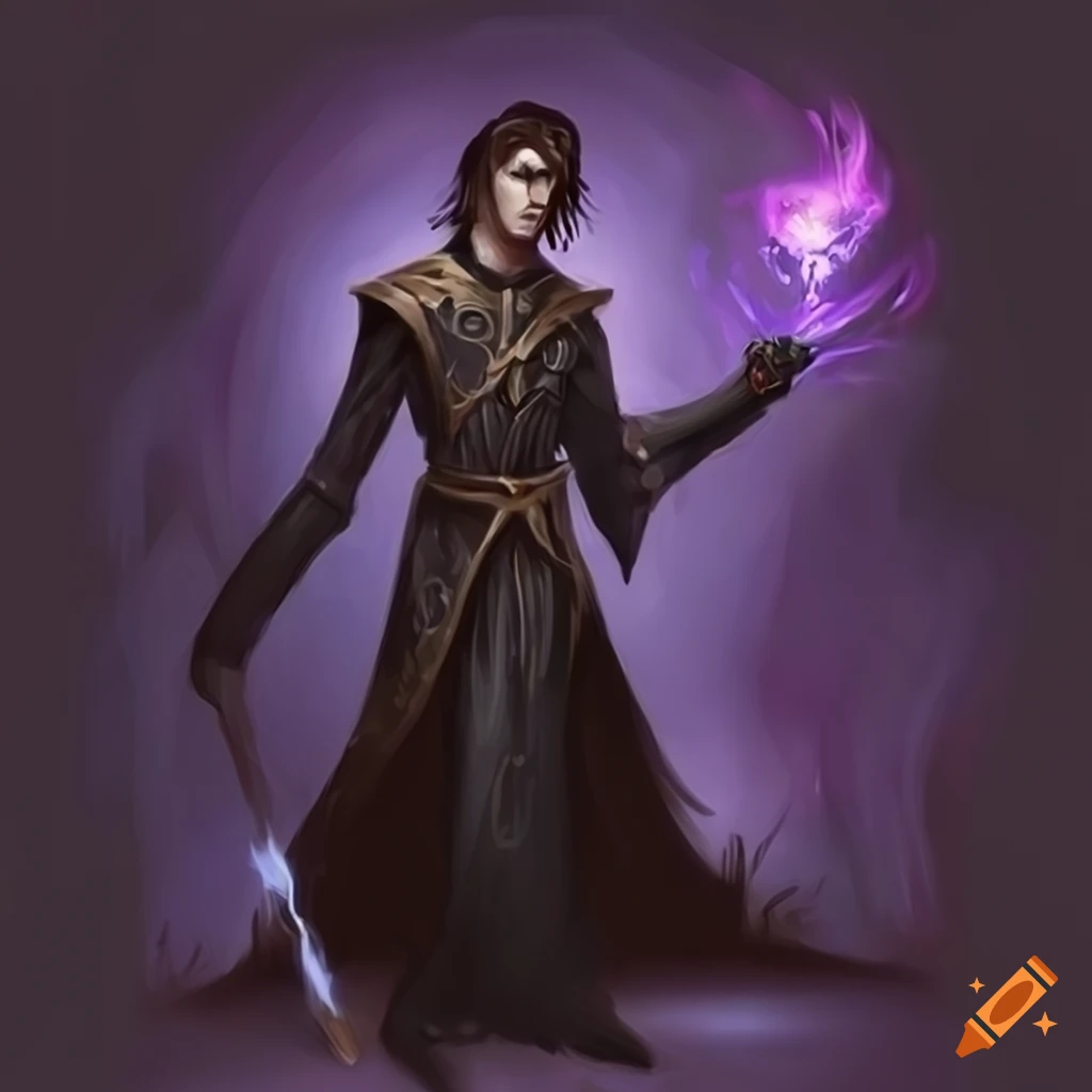 Image of a young sorcerer with ink magic powers
