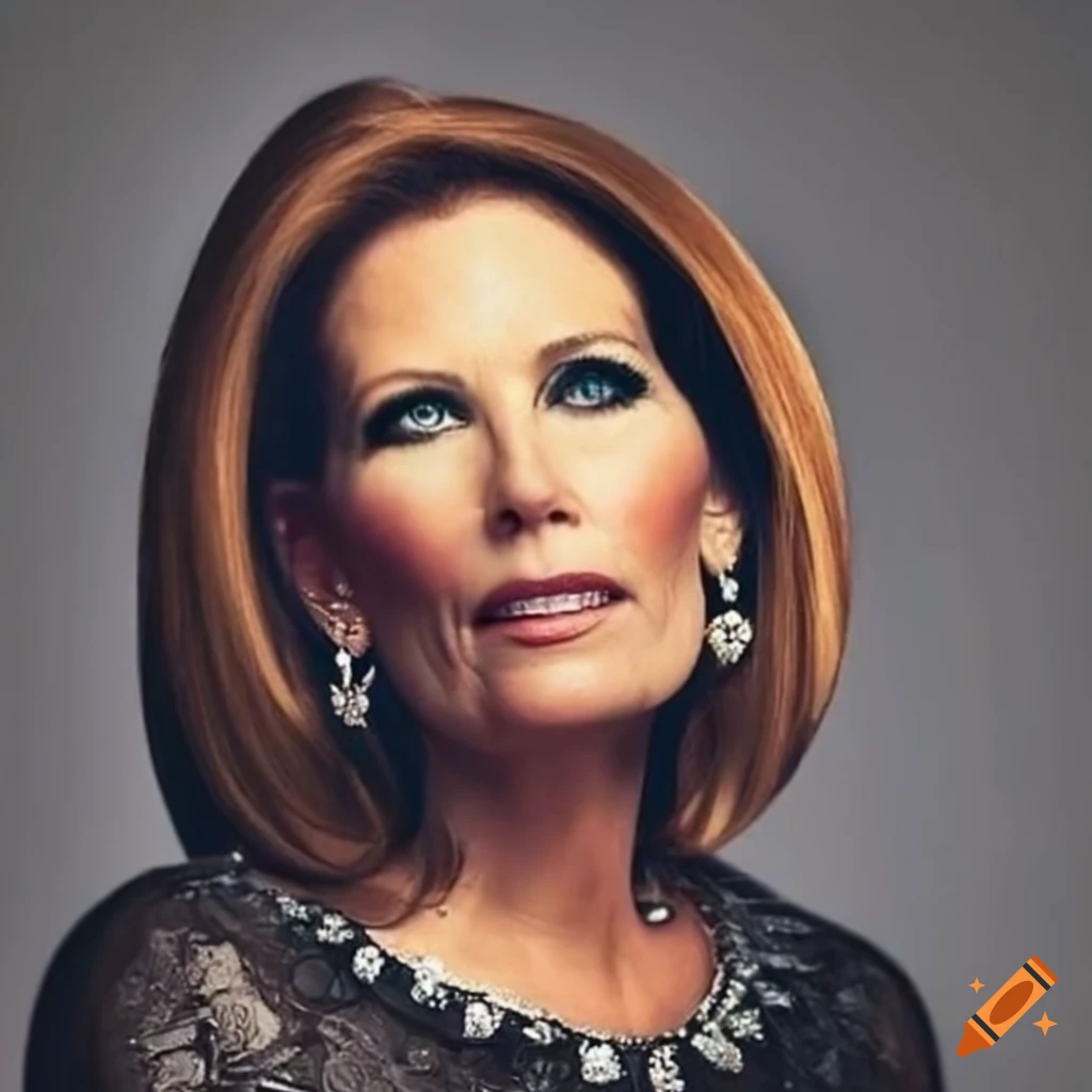 Portrait of michele bachmann in elegant evening attire on Craiyon