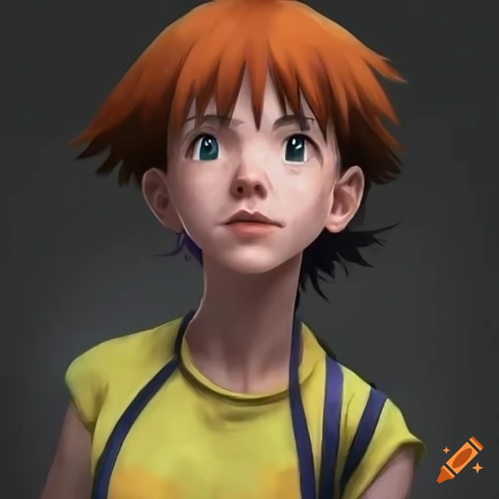 Realistic portrait of Misty from Pokemon on Craiyon