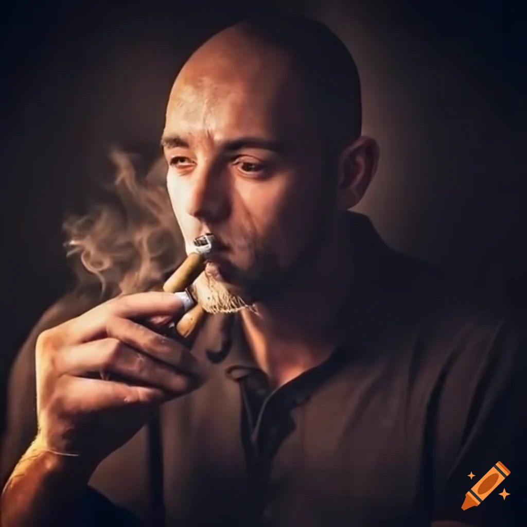 Andrew tate smoking a cigar and vape simultaneously