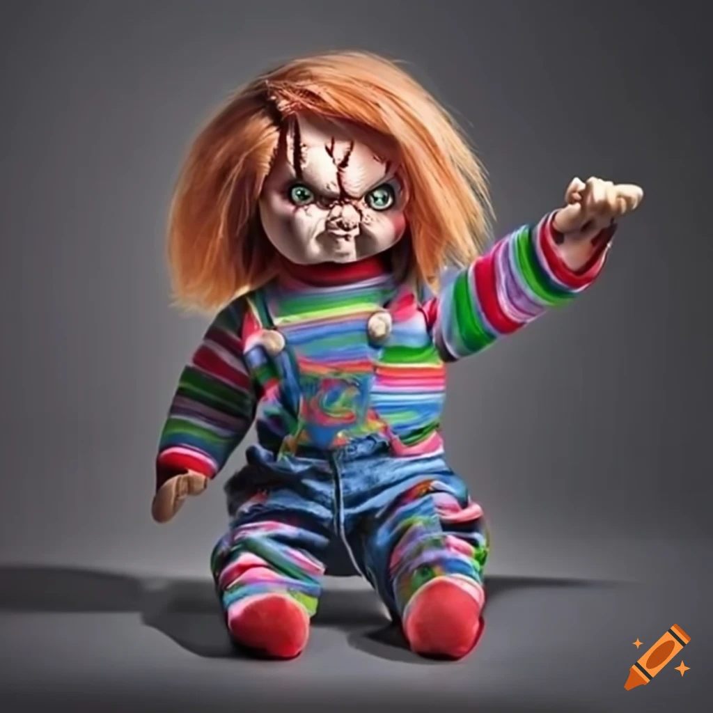 Image of a chucky doll with cat paws