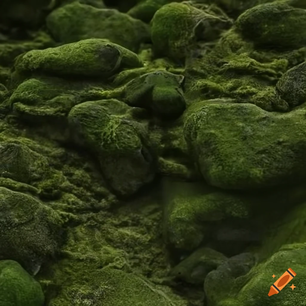 Image of dark mossy ground