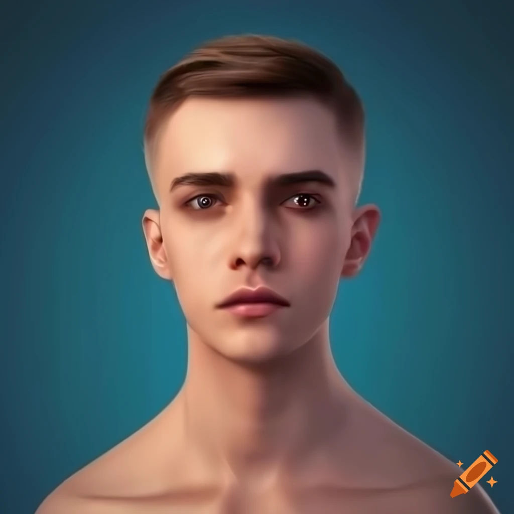 Photo of a young man with a serious expression