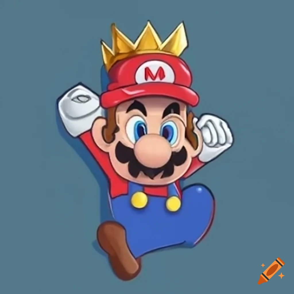 Artwork of king mario