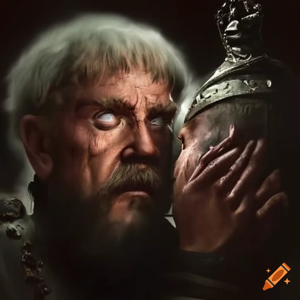 Macbeth reaching for a crown