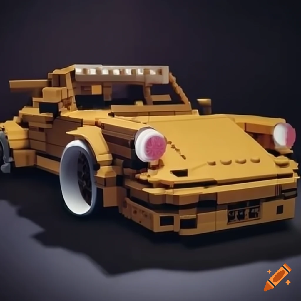 Impressive lego replica of a porsche 911 rwb