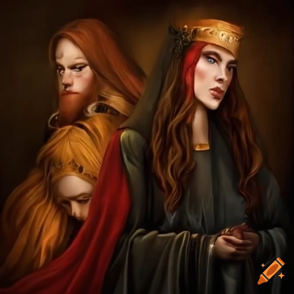 Image of lady macbeth and macbeth plotting