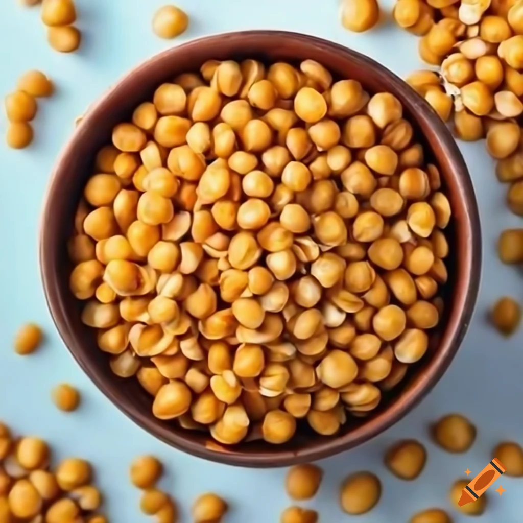 Bowl of chana dal grain