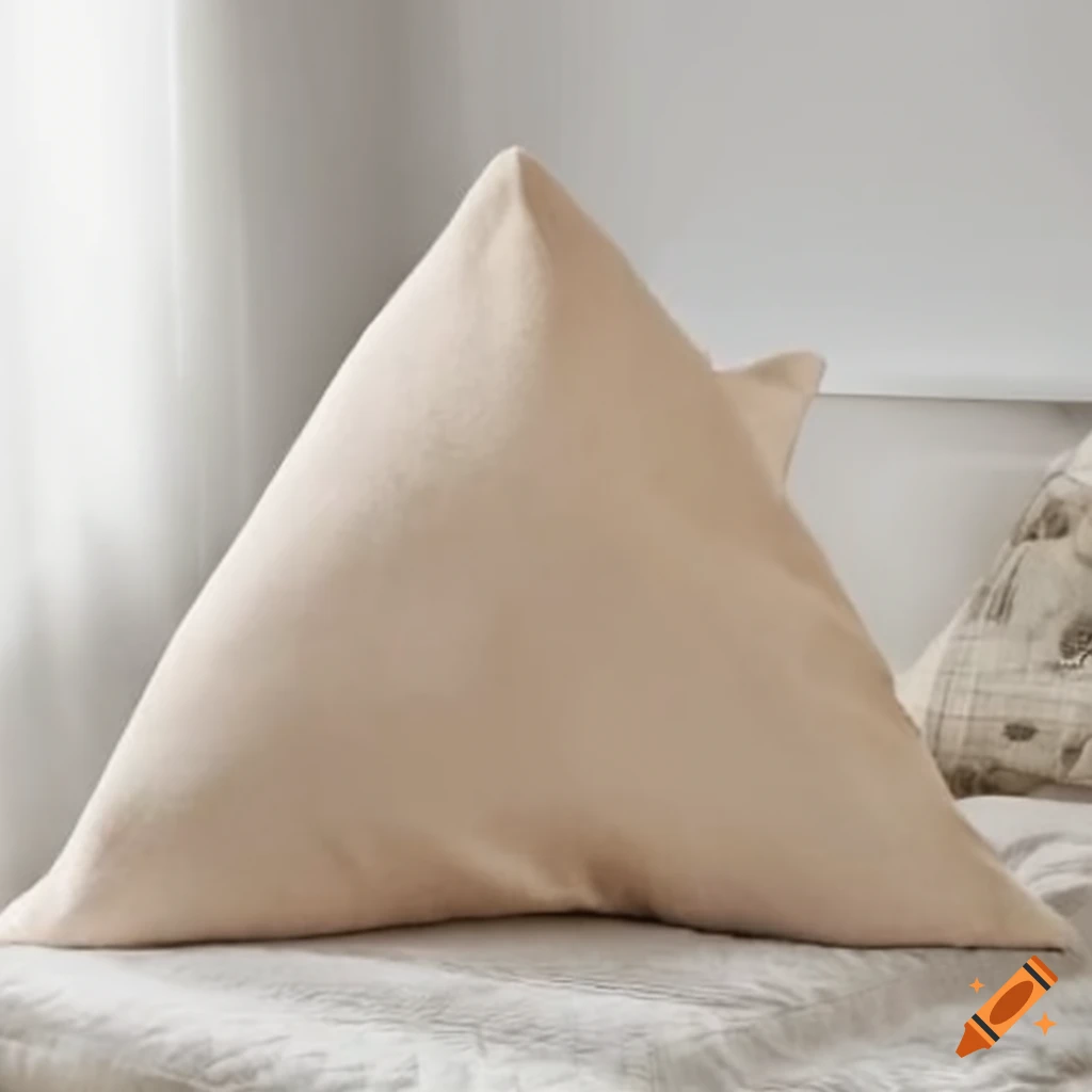 Modern triangle pillow for home decor