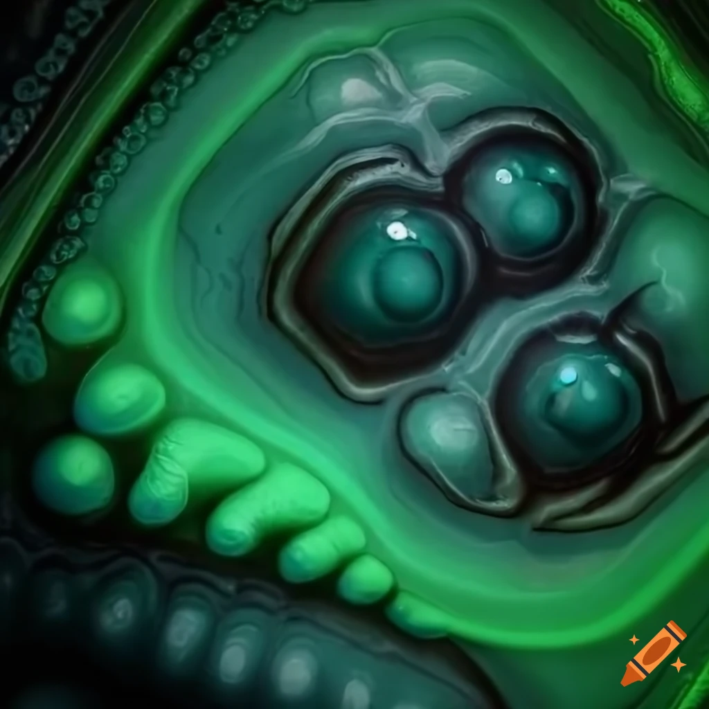 Creepy 2D Metroid game with slimy alien creatures on Craiyon
