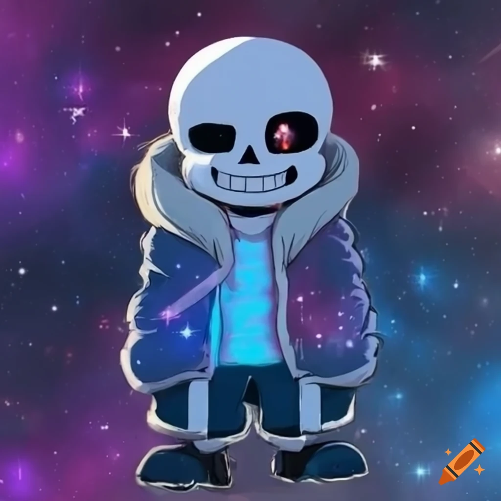 Digital art of galaxy sans