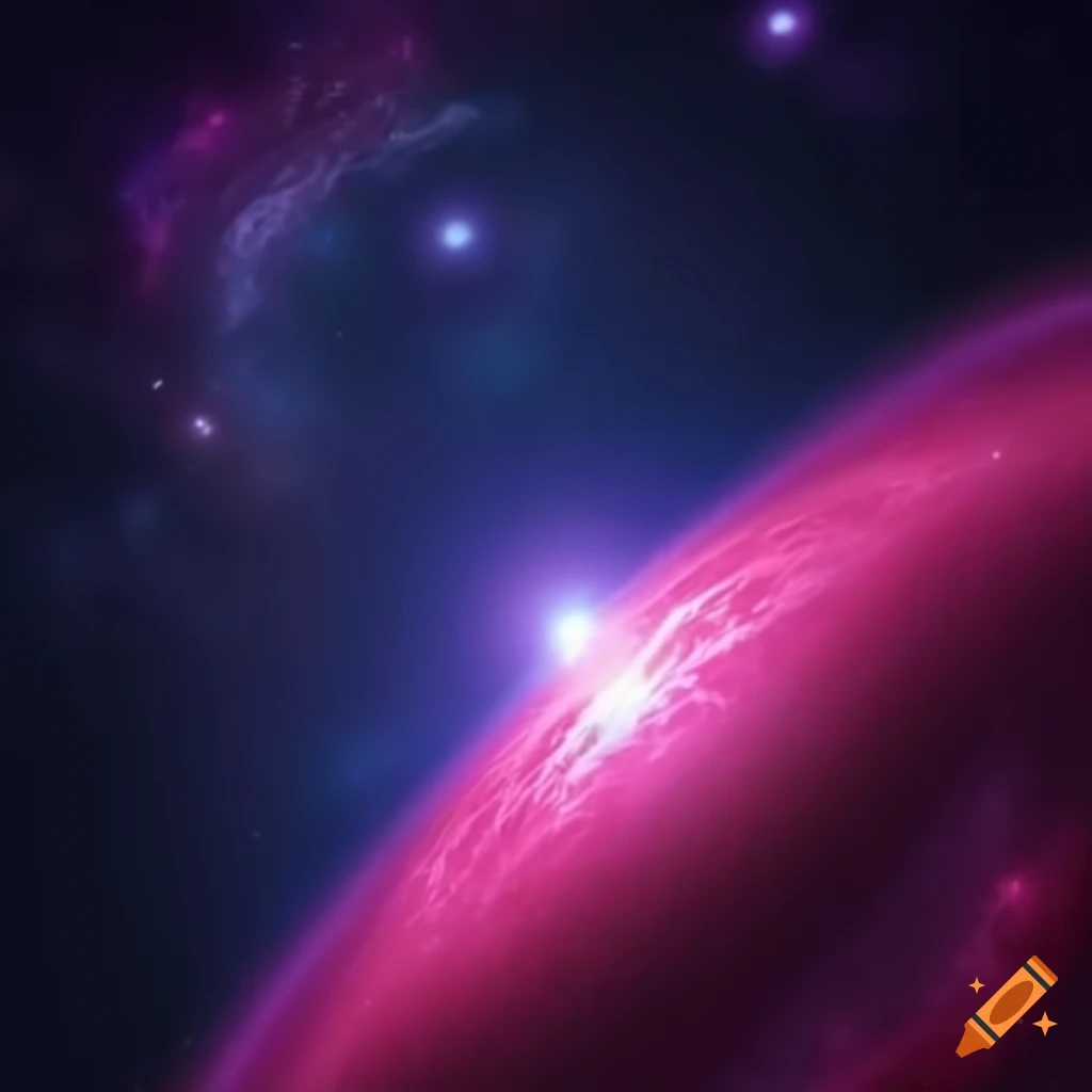 Glowing flowers on a distant planet