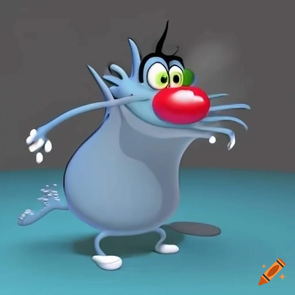 3d cartoon character oggy