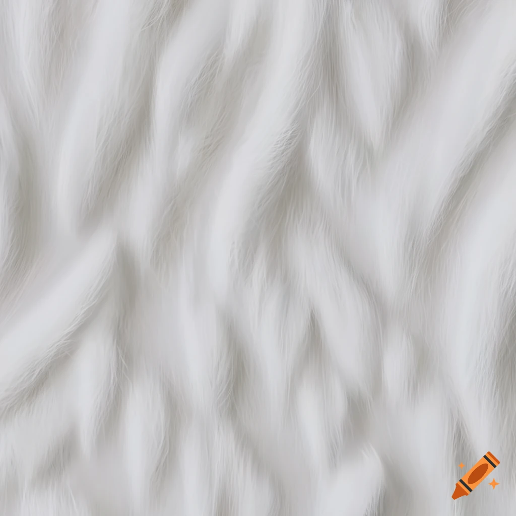 Seamless white fur texture on Craiyon