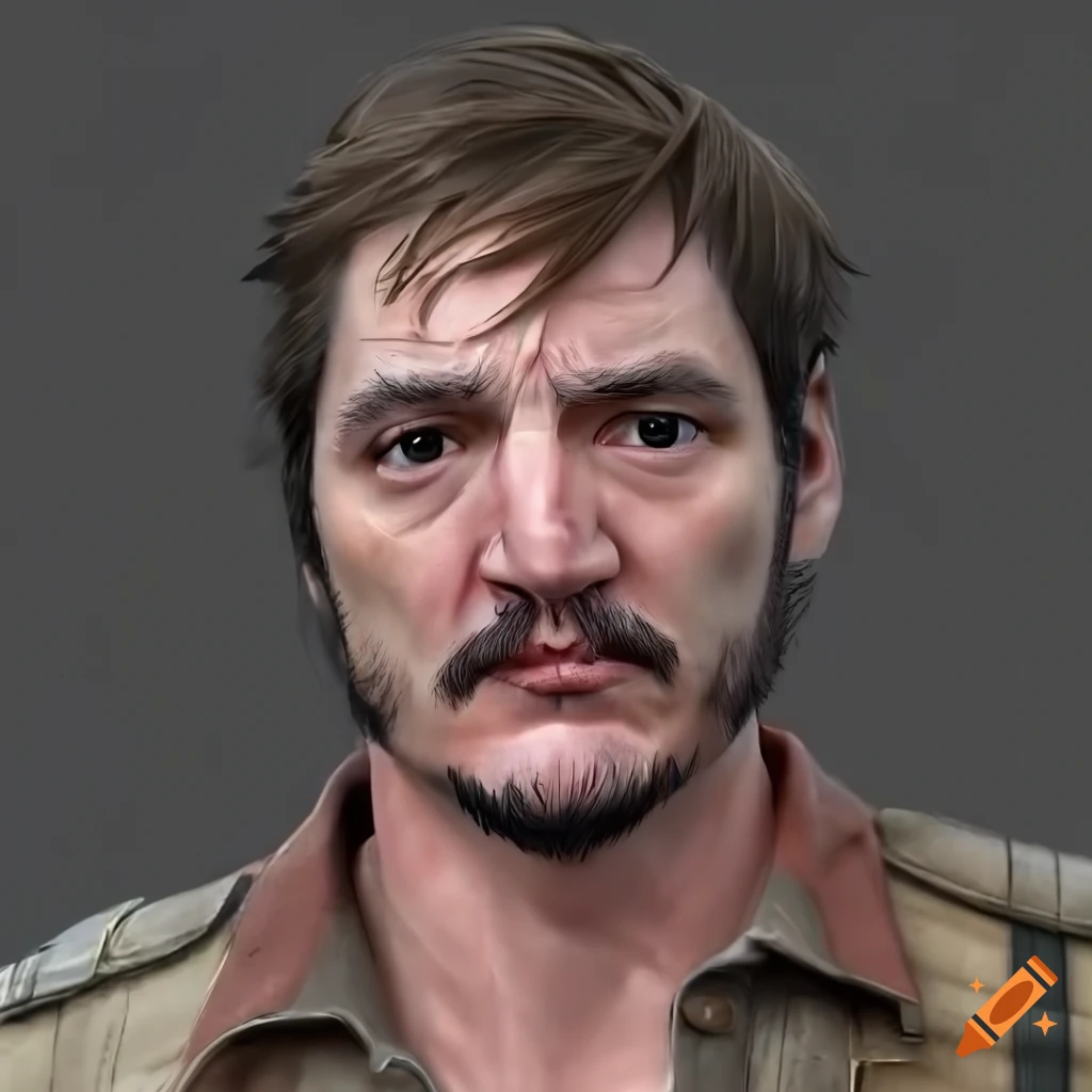 Digital art of pedro pascal as joel miller