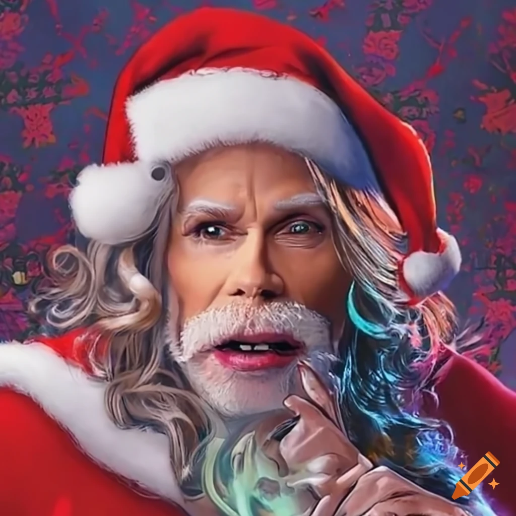 Steven tyler as santa claus on Craiyon