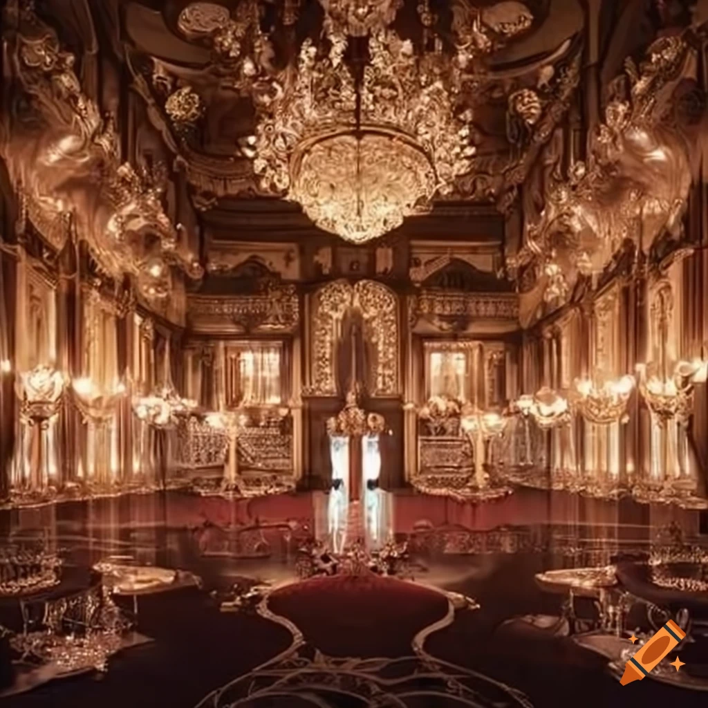 Elegant royal ballroom on Craiyon