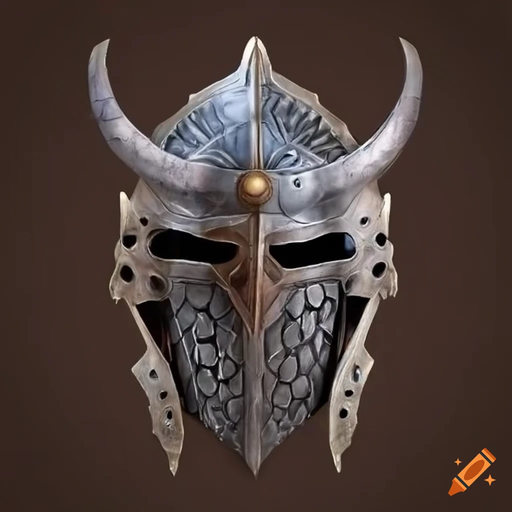 Symmetrical dragon helm