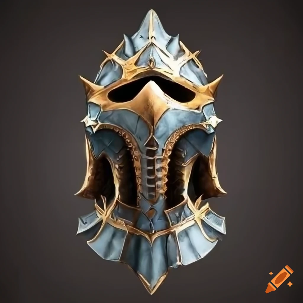 Symmetrical dragon helm
