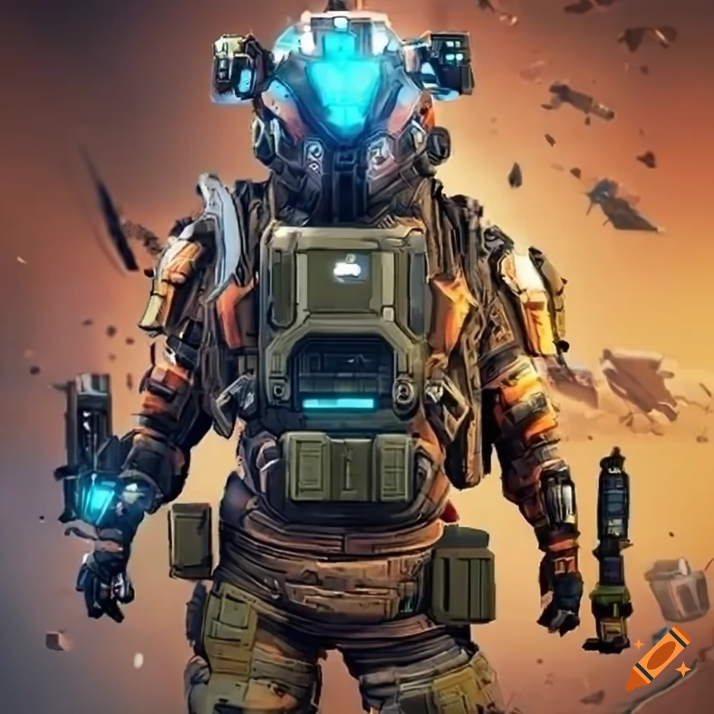 Image of a titanfall pilot on Craiyon