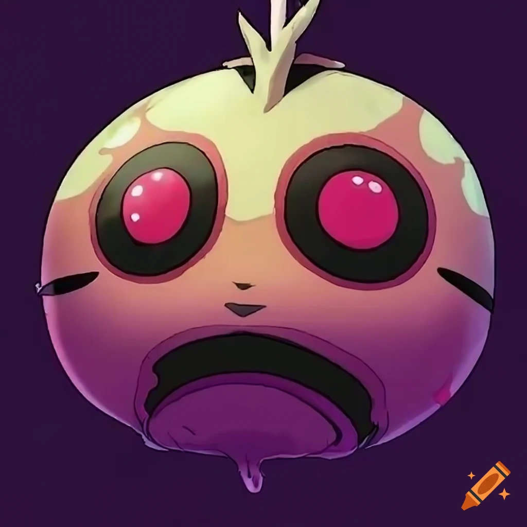 Cartoon demon turnip pokemon