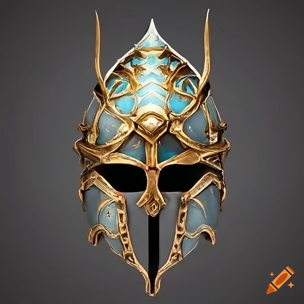 Symmetrical dragon helm