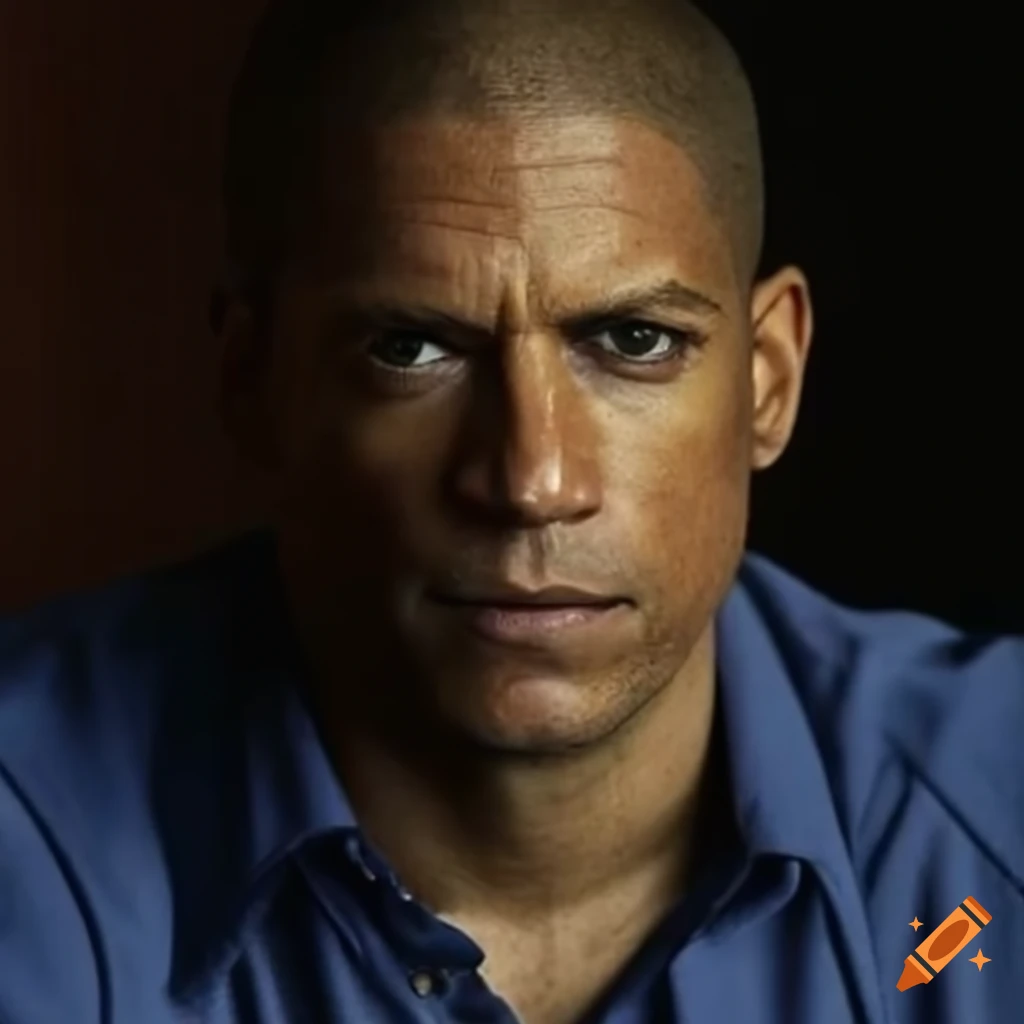 Michael scofield as a football coach on Craiyon