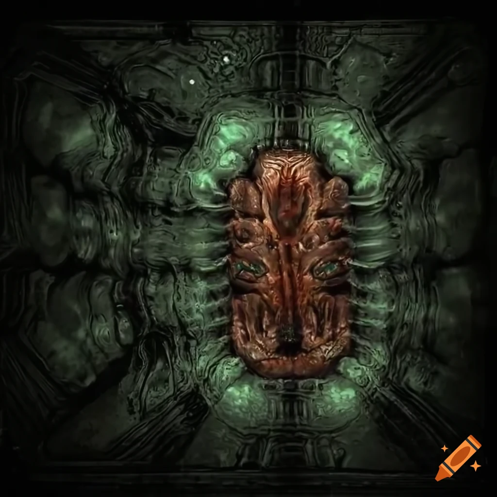 Creepy 2D alien game with slimy tiles on Craiyon