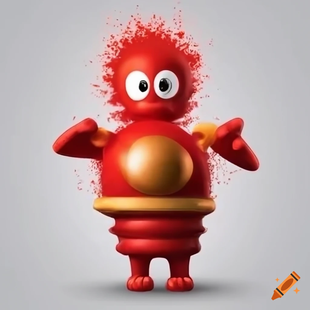 Flat design of spark mascot on white background