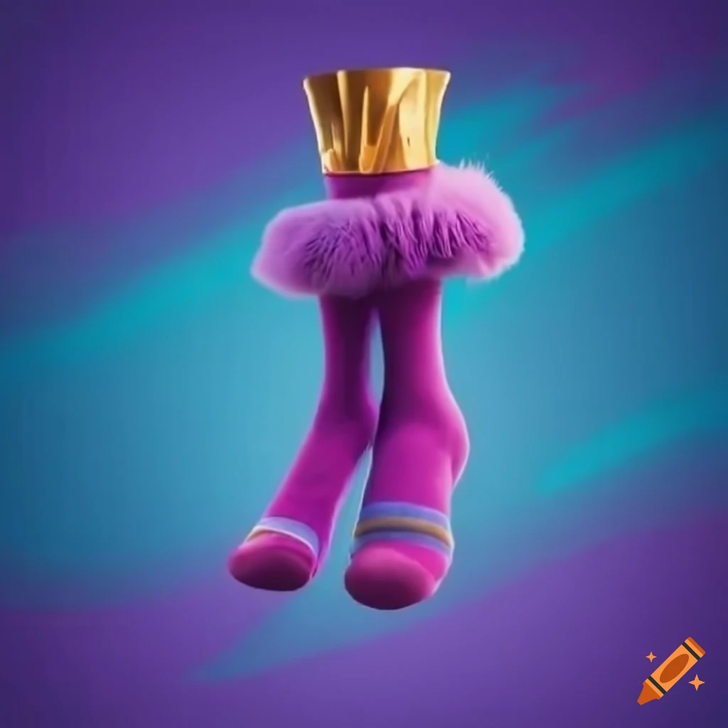 Cute character from fortnite named prince fluffy socks