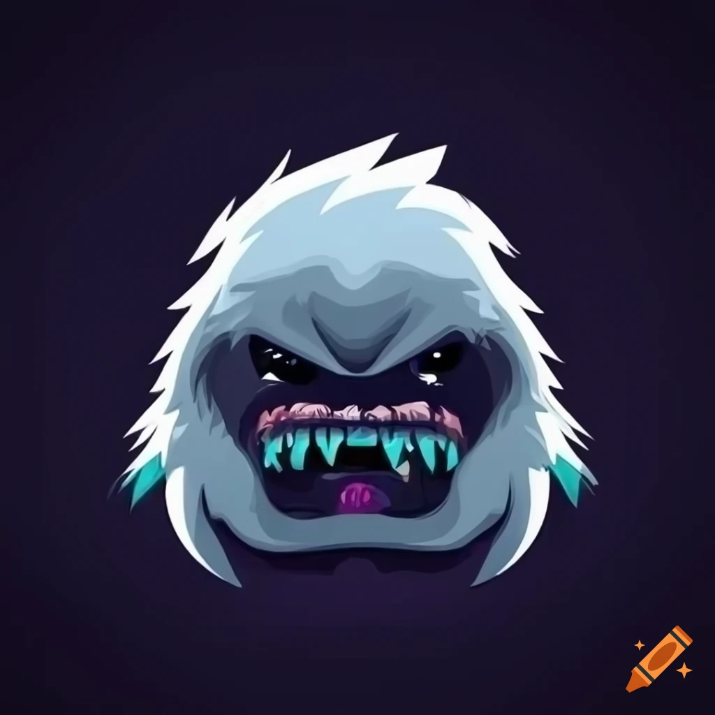 Angry yeti logo design