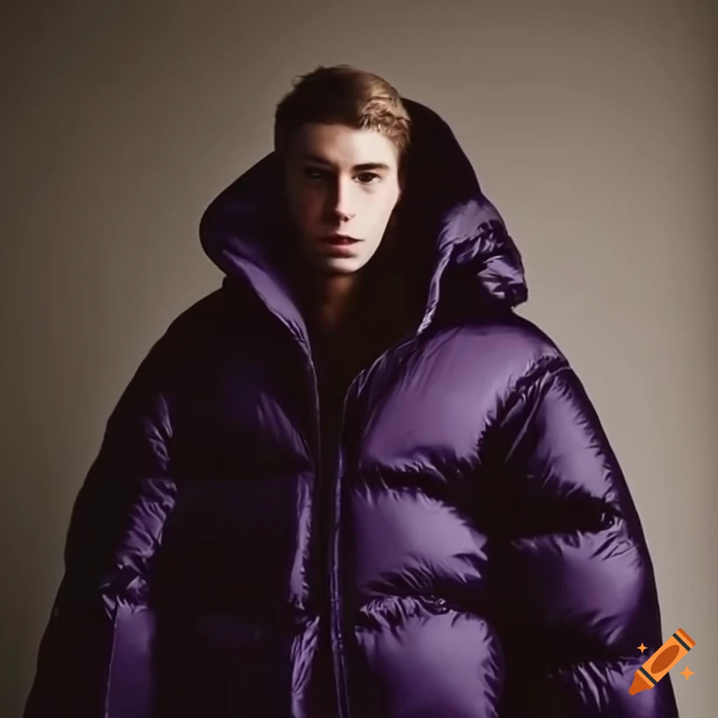 Man wearing a puffer jacket