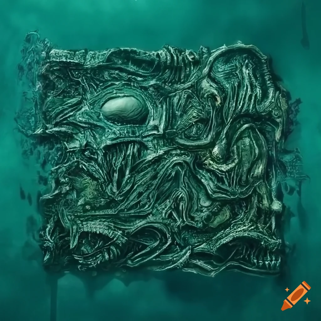 2d alien game with underwater ruins on Craiyon