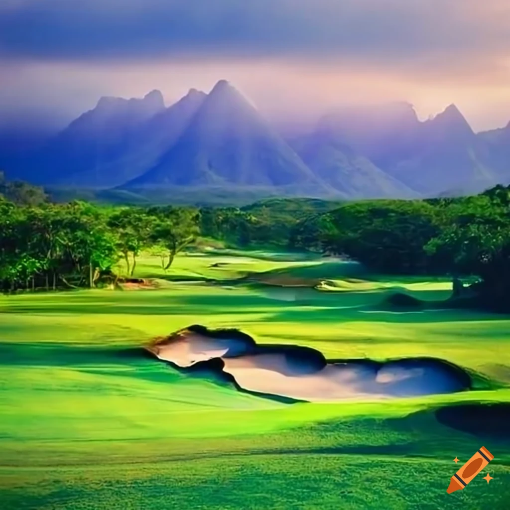 Stunning hawaiian golf course