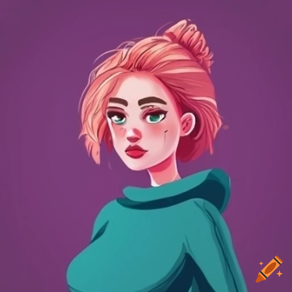 Cartoon woman searching for a dress in a wardrobe