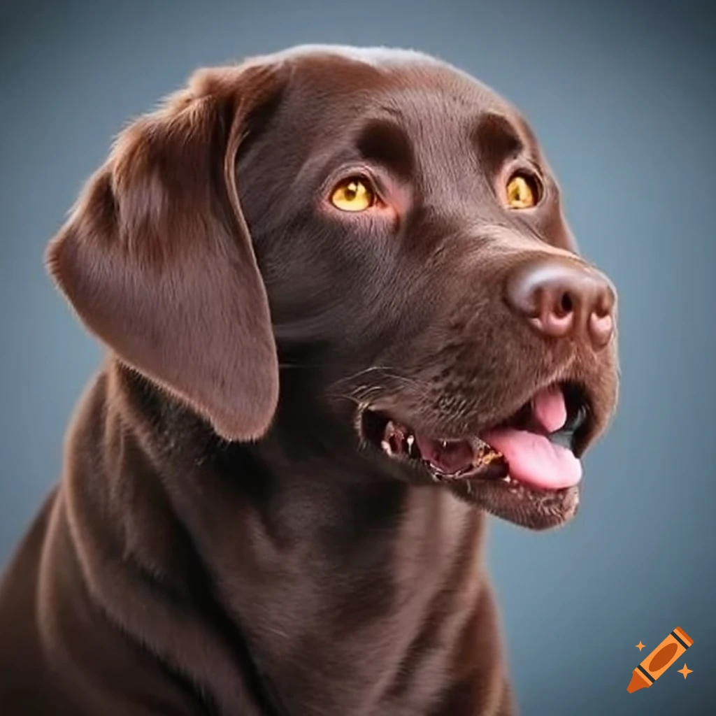 English chocolate labrador retriever named smokey