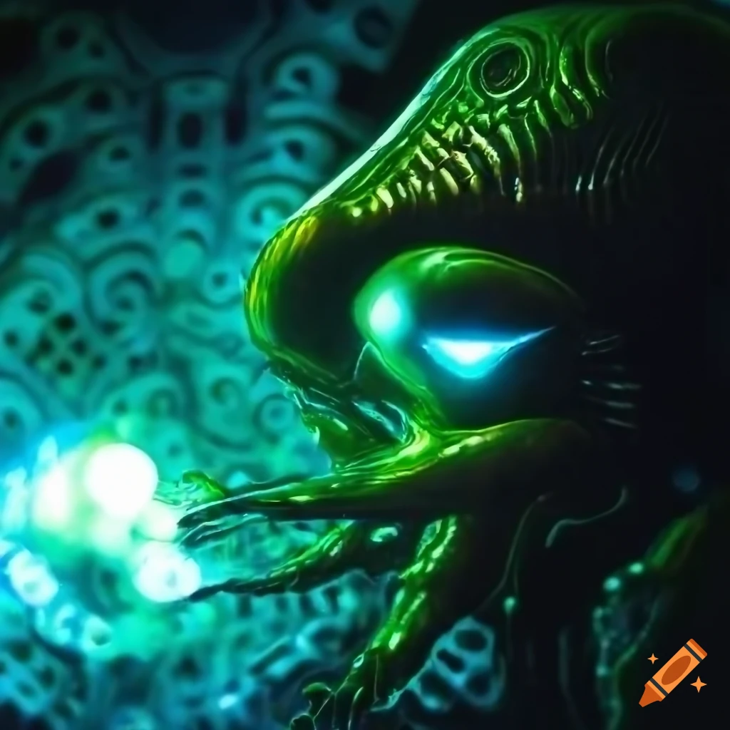 Creepy alien tiles in a 2d metroid game on Craiyon