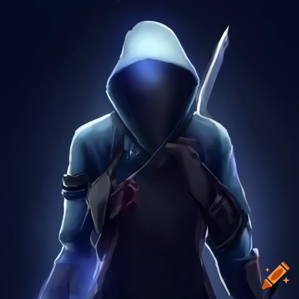 Simplistic streamer profile picture with blade character
