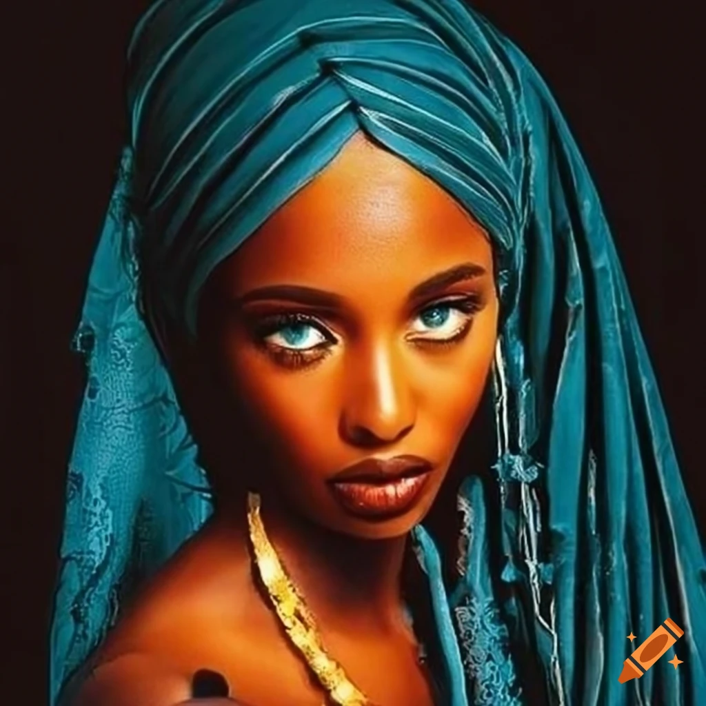 Portrait of a beautiful person from somalia