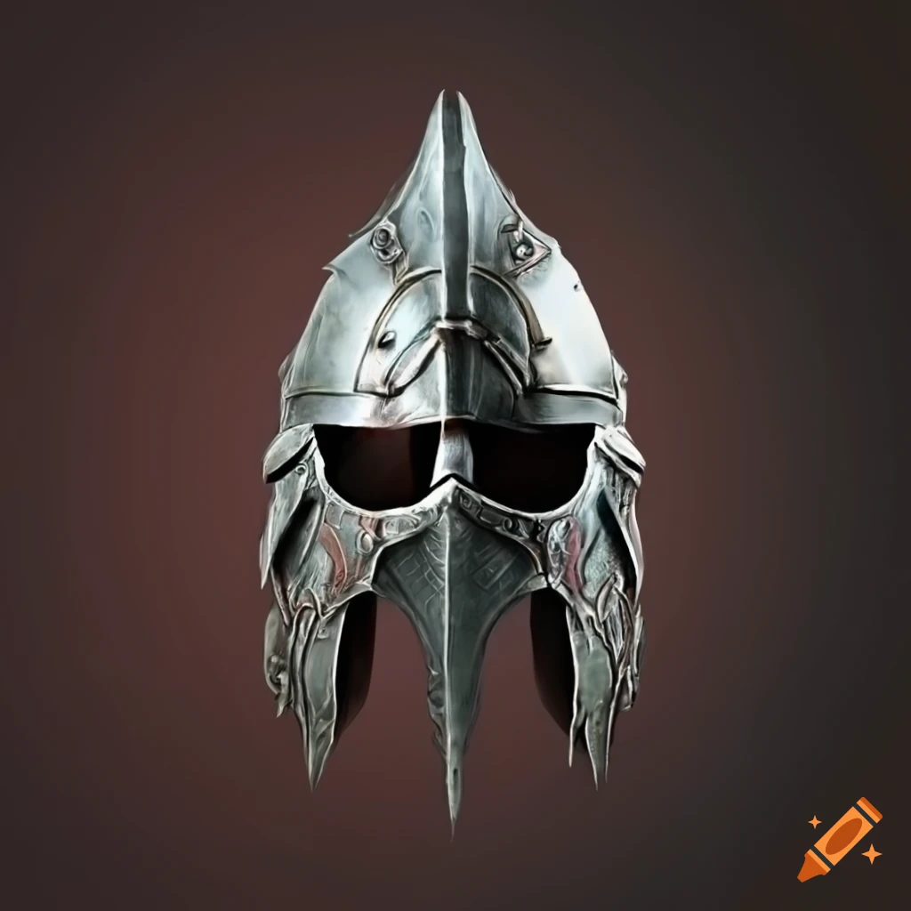 Symmetrical plate dragon helm on Craiyon